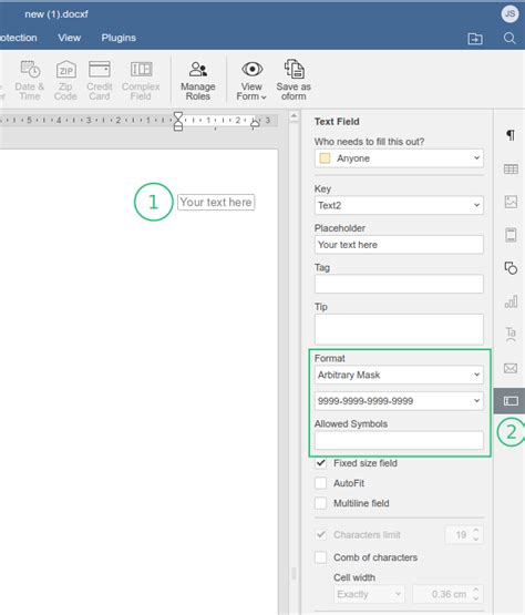 Data Validation Options Forms Onlyoffice