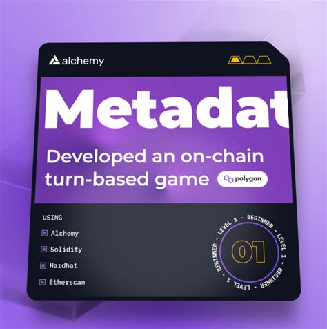 alchemy road to web3 — how to make nfts with on chain metadata — hardhat and javascript