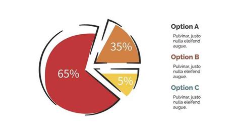 แผนภูมิวงกลมแสดงตัวเลือกในการใช้งาน เทมเพลต Powerpoint แบบ ดาวน์โหลดฟรี Pikbest