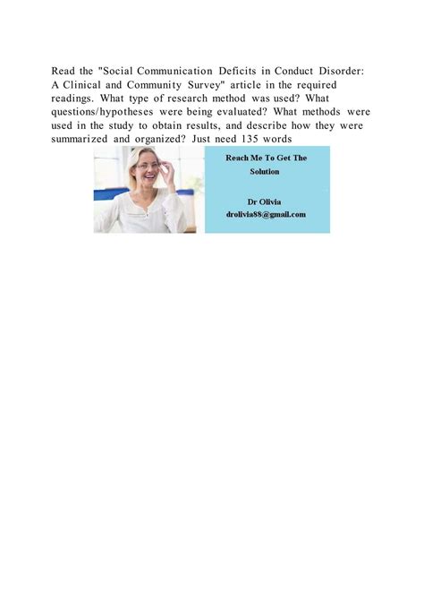 Read The Social Communication Deficits In Conduct Disorder A Clini PDF