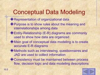 Chapter10 Conceptual Data Modeling PPT