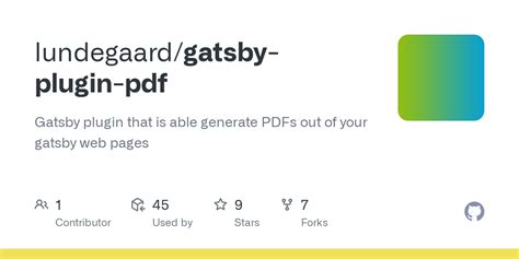 GitHub Lundegaard Gatsby Plugin Pdf Gatsby Plugin That Is Able Generate PDFs Out Of Your