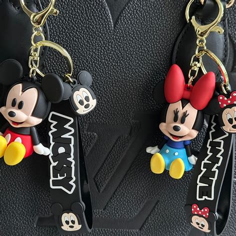 Mickey Mouse Key Keychain Etsy