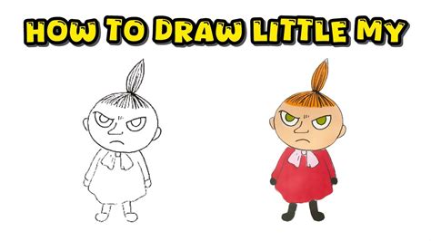 How To Draw Little My From Moomins With Video Masterclass Follow And