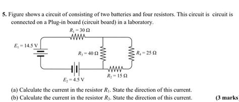 Solved In A Laboratory Experiment Using Kirchhoff S Laws Chegg Com