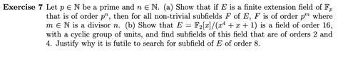 solved exercise 7 let pe n be a prime and n e n a show