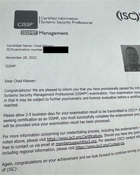 Issmp Cissp Ciso Chad Kliewer 44 Comments