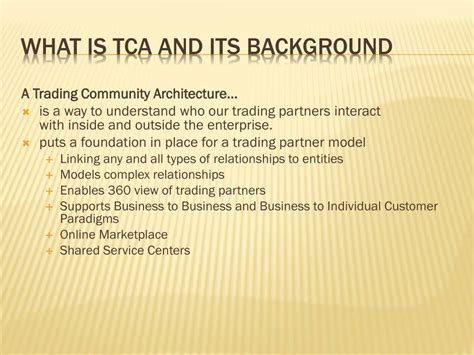 Ppt Tca Trading Community Architecture In R12 And Beyond Powerpoint