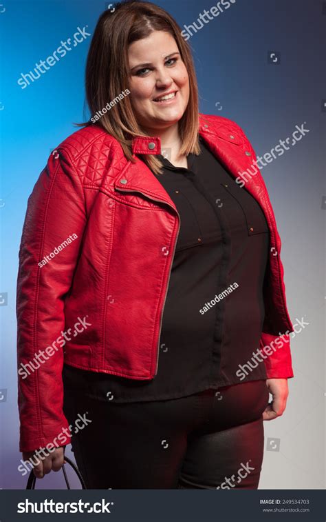 Plus Size Model Posing Studio Stock Photo Shutterstock