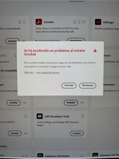 Acrobat Reader Installation Error 136 Adobe Community 14425011