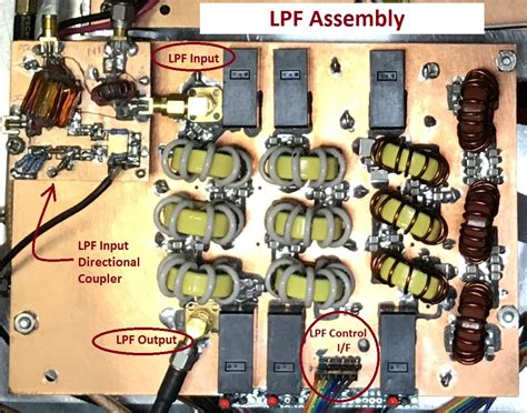 K JCA A Watt HF PA Part Low Pass Filter Assembly Including LPF Input Directional Coupler
