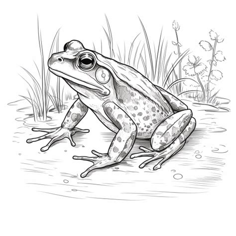 Frog Drawing Print Now For Free Drawing Ideas Easy