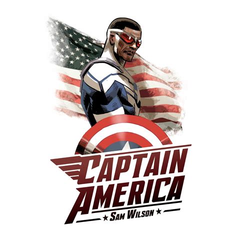 Avengers Captain America Sam Wilson Flag Mural Officially License
