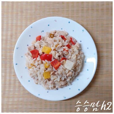 닭가슴살 파프리카 볶음밥 만들기