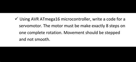 Solved Using Avr Atmega16 Microcontroller Write A Code