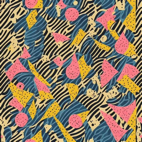 Premium Photo Memphis Patterns