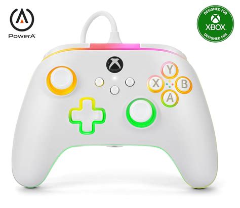 Powera Advantage Wired Controller For Xbox Series X S With Lumectra White Gamepad Wired
