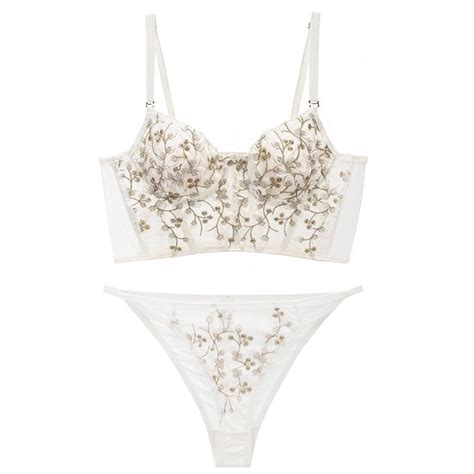 Hhh French Embroidery Palace Style Luxury Lace Underwear Sexy Inner Wear Bra Big Chest Small