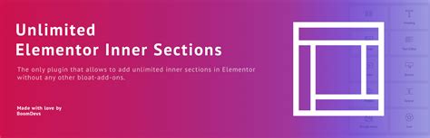 Plugin Unlimited Elementor Inner Sections By Boomdevs —