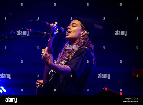 The Australian Musician Tash Sultana Pictured On Stage As She Performs