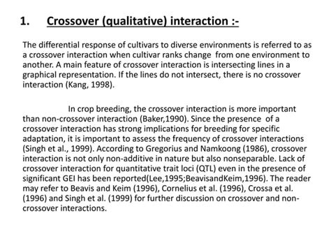 Genotypeenvironment Interaction Pptx Agriculture Industries