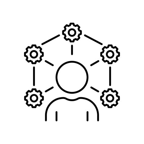 Ability Line Icon Job Employee Training Talent Skill Linear Pictogram