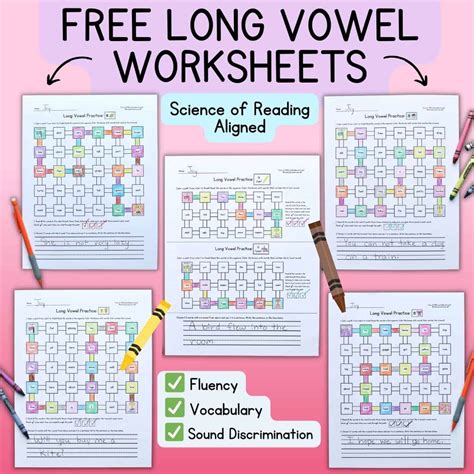 Free Long Vowel Worksheets 5 Printables Literacy Learn Worksheets Library