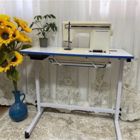 خرید و قیمت میز چرخ خیاطی نوین مدل جک دار از غرفه فروشگاه چرخ خیاطی زیگزاگ