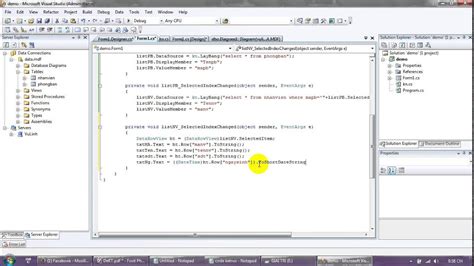 Hướng Dẫn đẩy Dữ Liệu Vào Listbox Textbox Youtube
