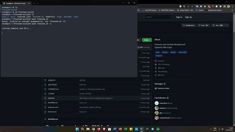 This Work On Ubuntu · Issue 64 · Mkorthof Freenom Script · Github
