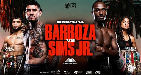 Arnold Barboza Jr Vs Kenneth Sims Jr Fight Card And Undercard