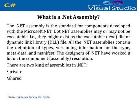 Dot Net Introduction Ppt Free Download
