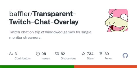 Baffler Transparent Twitch Chat Overlay Discussions GitHub