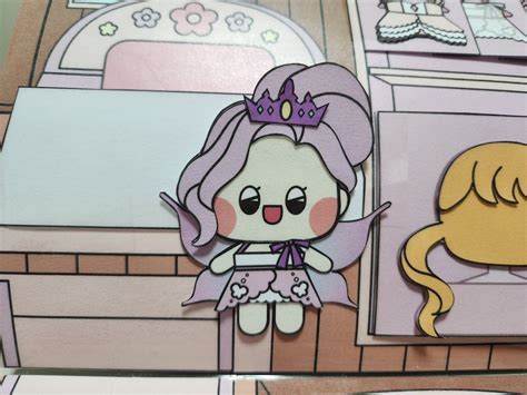 Paper Diy 🎀산리오 미용실 놀이북 만들기🎀 무료도안 무료배포 산리오 학습 활동 종이인형