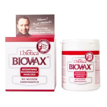 Biovax, intensywnie regenerująca maseczka do włosów farbowanych, 250 ml