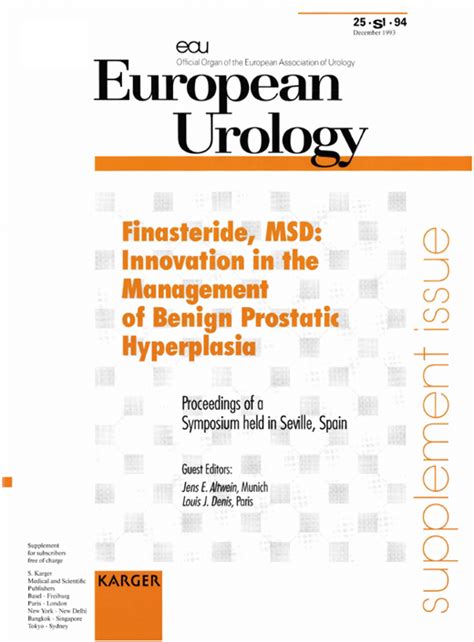 Pathophysiology Of Benign Prostatic Hyperplasia European Urology