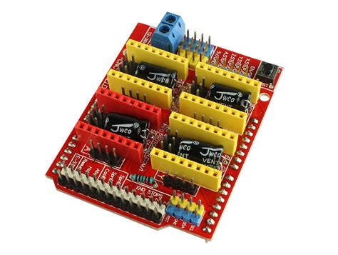 cnc shield v3 impressora 3d para 4 drivers compatível com arduino a4988