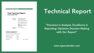 Free Printable Technical Report Templates Word PDF Excel Example