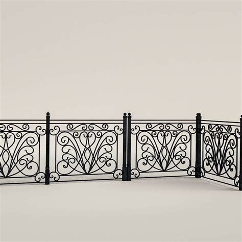 Railing 3d Model By Artdeco 3d