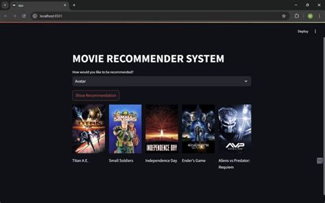 Python Machinelearning Datascience Recommendationsystem Streamlit