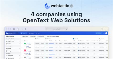 4 Companies Using Opentext Web Solutions Webtasticai
