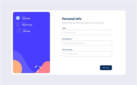 Frontend Mentor Multi Step Form Using React Formik And Framer Motion