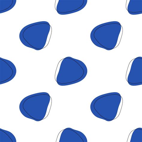Premium Vector Blob Shape Abstract Blue Color Pattern