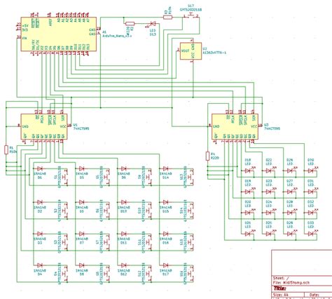 Guys Can Someone Verify My Circuit I Want To Make A 4x4 Button Matrix With A 74hct595 Rarduino