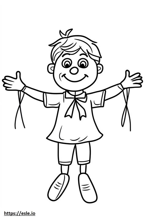 Puppet Coloring Page