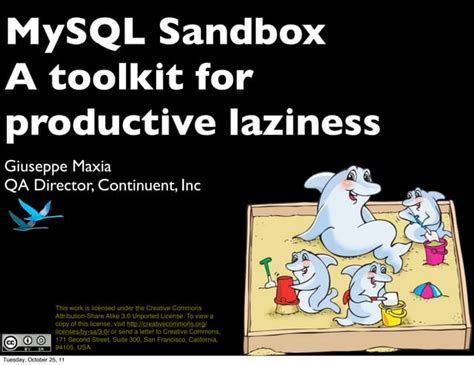 Mysql Sandbox A Toolkit For Productive Laziness Ppt