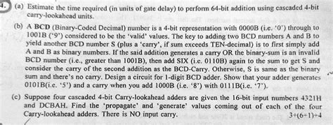 Solved A Estimate The Time Required In Units Of Gate Delay To