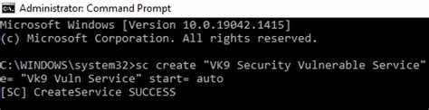 Privilege Escalation Unquoted Service Path Windows Vk9 Security