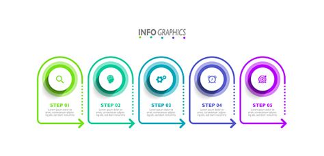 프리젠 테이션 비즈니스 인포 그래픽 서클 옵션 또는 단계 템플릿 0명에 대한 스톡 벡터 아트 및 기타 이미지 0명 5 개념 Istock