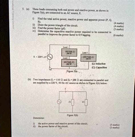 Solved Three Loads Consuming Both Real Power And Reactive Power As